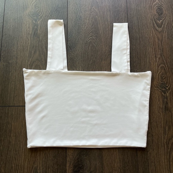 Tops | White Cropped Tank Top | Poshmark
